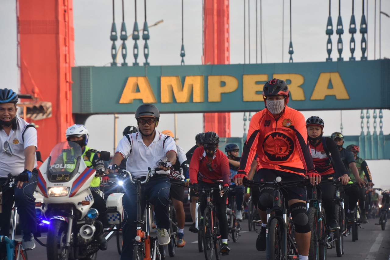 Pererat Sinergitas TNI-Polri, Korem 044/Gapo dan Polda Sumsel Olahraga ...